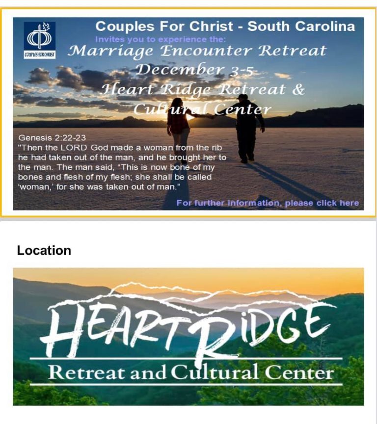 Marriage Enrichment Retreat – CFC USA Events